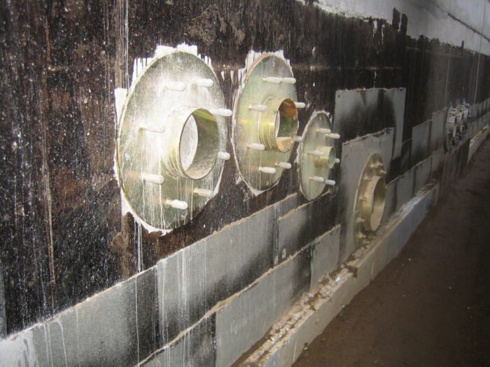 Fixed/loose flange galvaniseret væg gennemføring - FLFA DIN18533 A3C ...