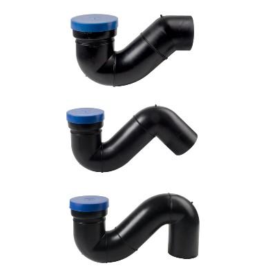 HDPE S-lås med tætningsring og prop